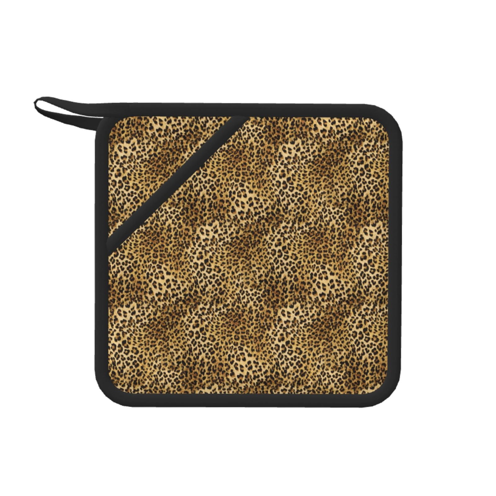 1 PCS Pot Holders for Kitchen - abstract Leopard tiger print Heat ...