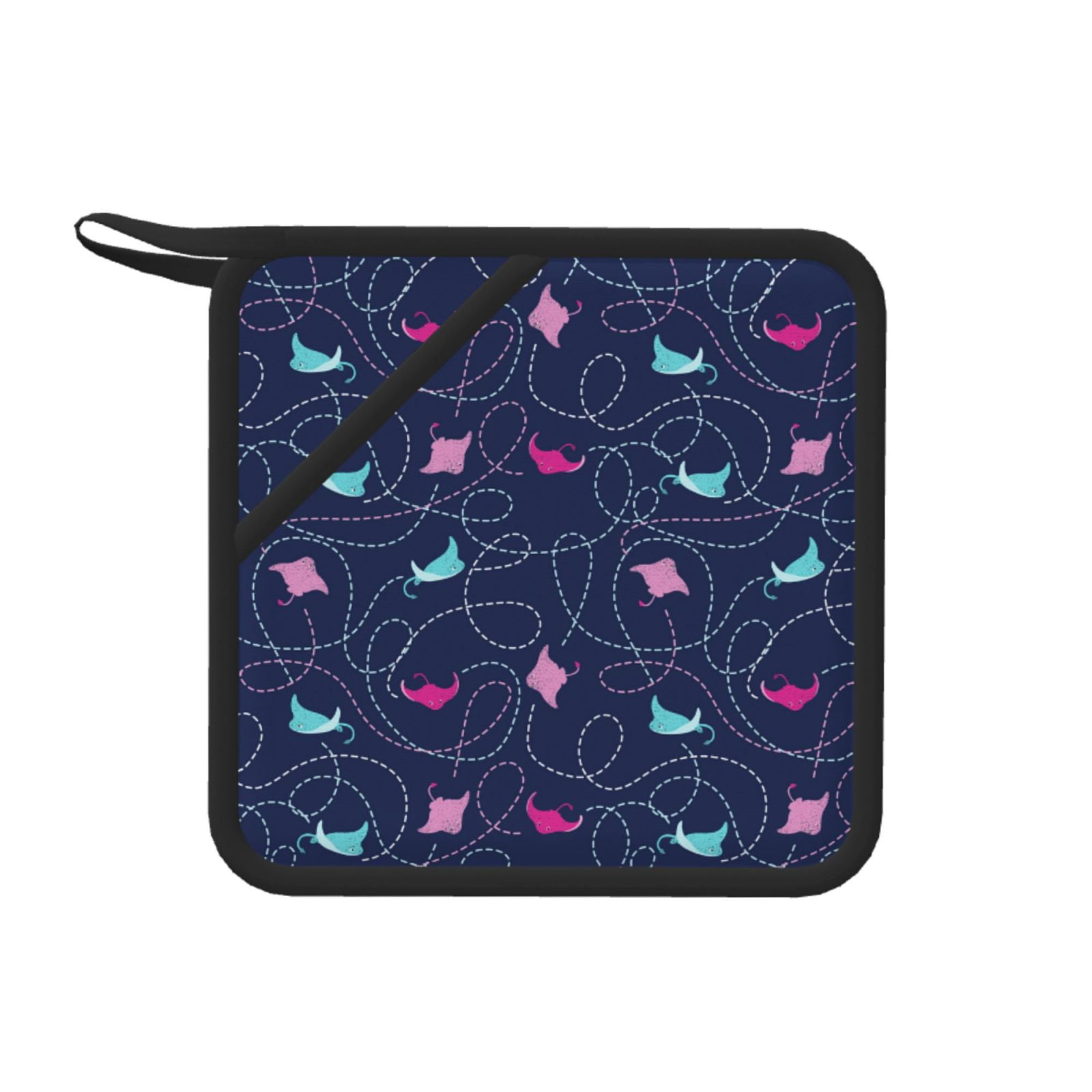 1 PCS Pot Holders for Kitchen - colorful stingray dotted line cute ...