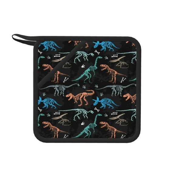 1 PCS Pot Holders for Kitchen - cool Dinosaur Heat Resistant Silicone ...