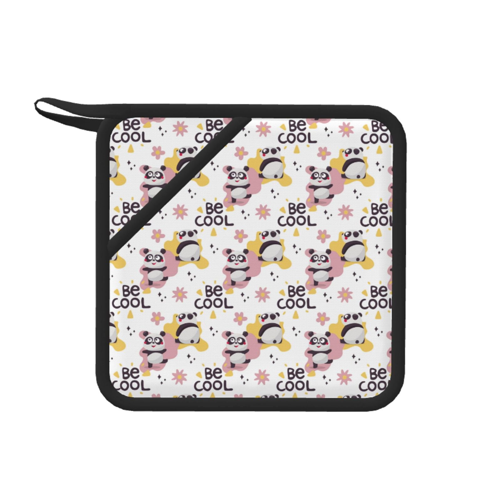 1 PCS Pot Holders for Kitchen - be cool panda Silicone Heat Resistant ...