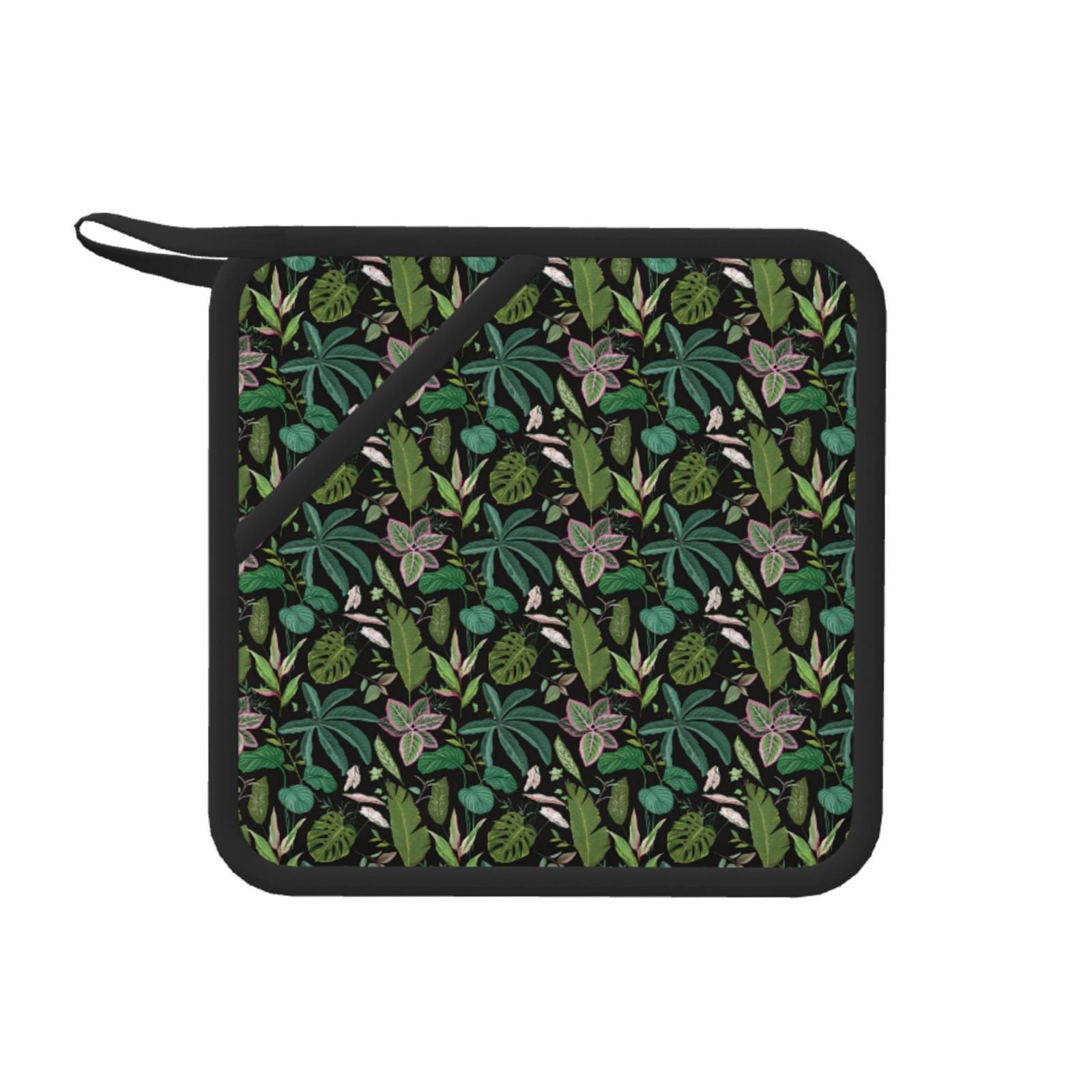 1 PCS Pot Holders for Kitchen - green plants_A Heat Resistant Silicone ...