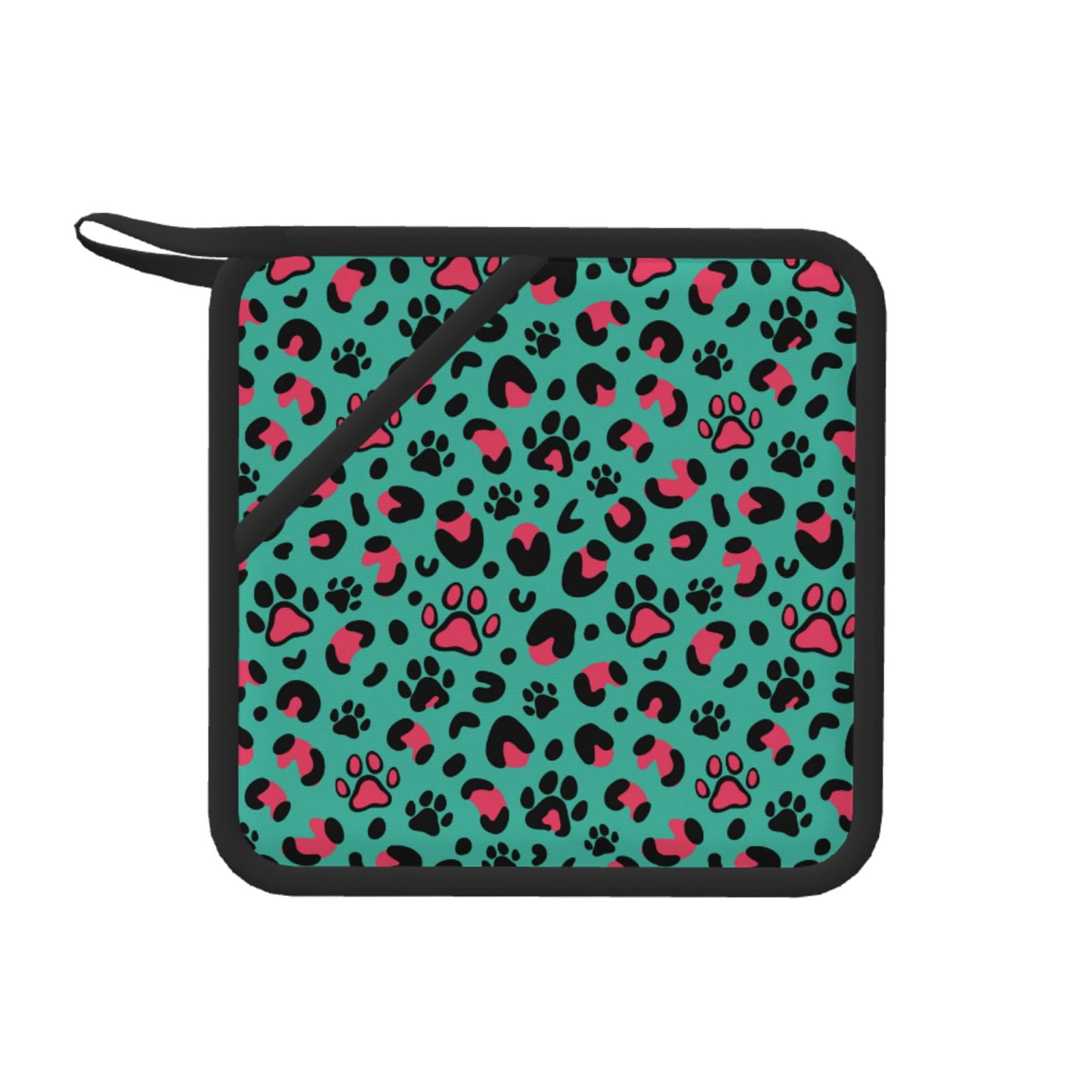 1 PCS Pot Holders for Kitchen - paw Leopard print Silicone Heat ...