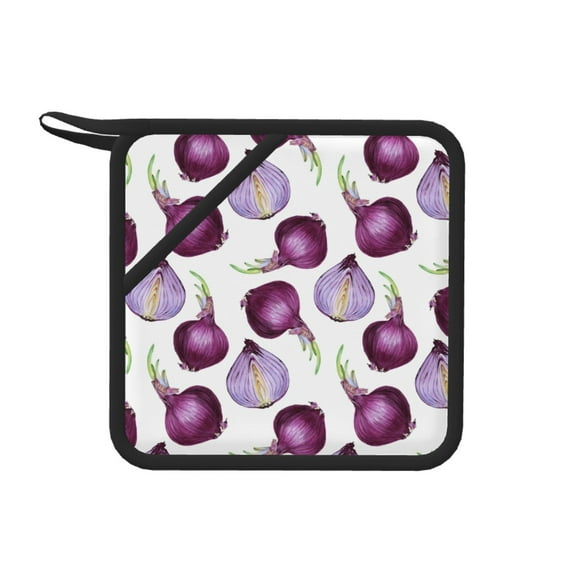 1 PCS Pot Holders for Kitchen - purple Onion print Heat Resistant ...