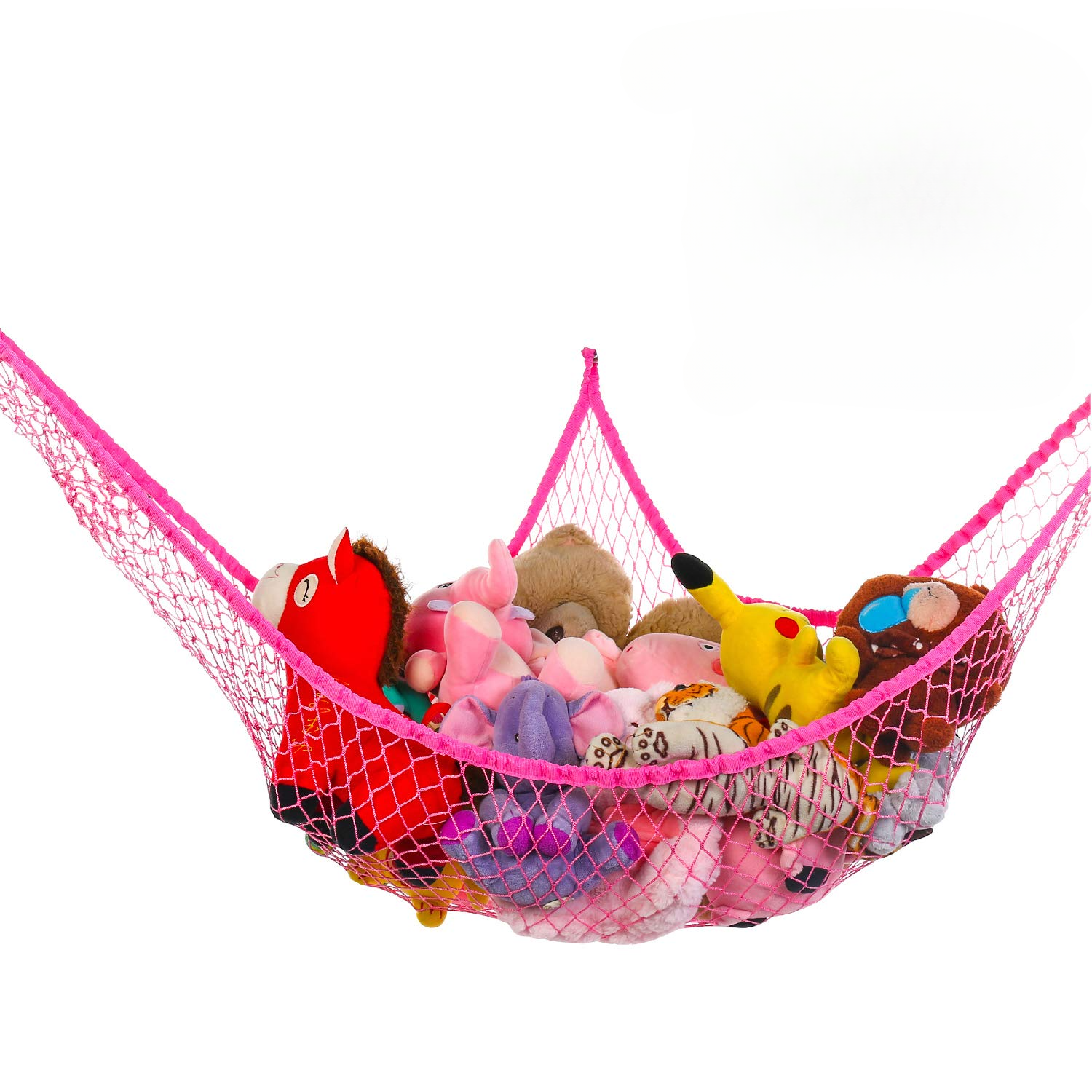 1 PCS Stuffed Triangle Animal Hammock, Stuffed Toys Hammock Toy Storage ...