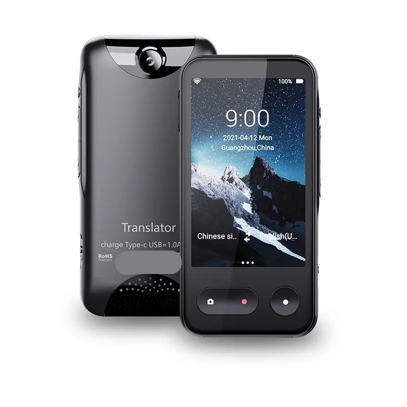 1 PCS Upgrade 4G Translator T7 Intelligent Voice Translation 4.0inch ...