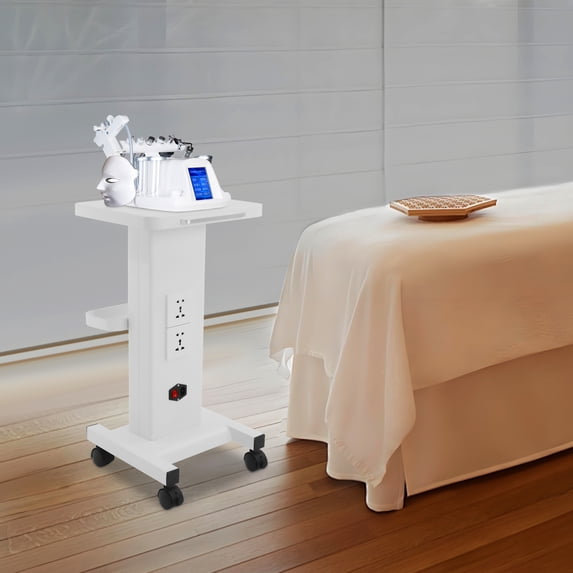 1 PCS White Beauty Salon Trolley Cart, Beauty Salon Rolling Cart, Stand ...