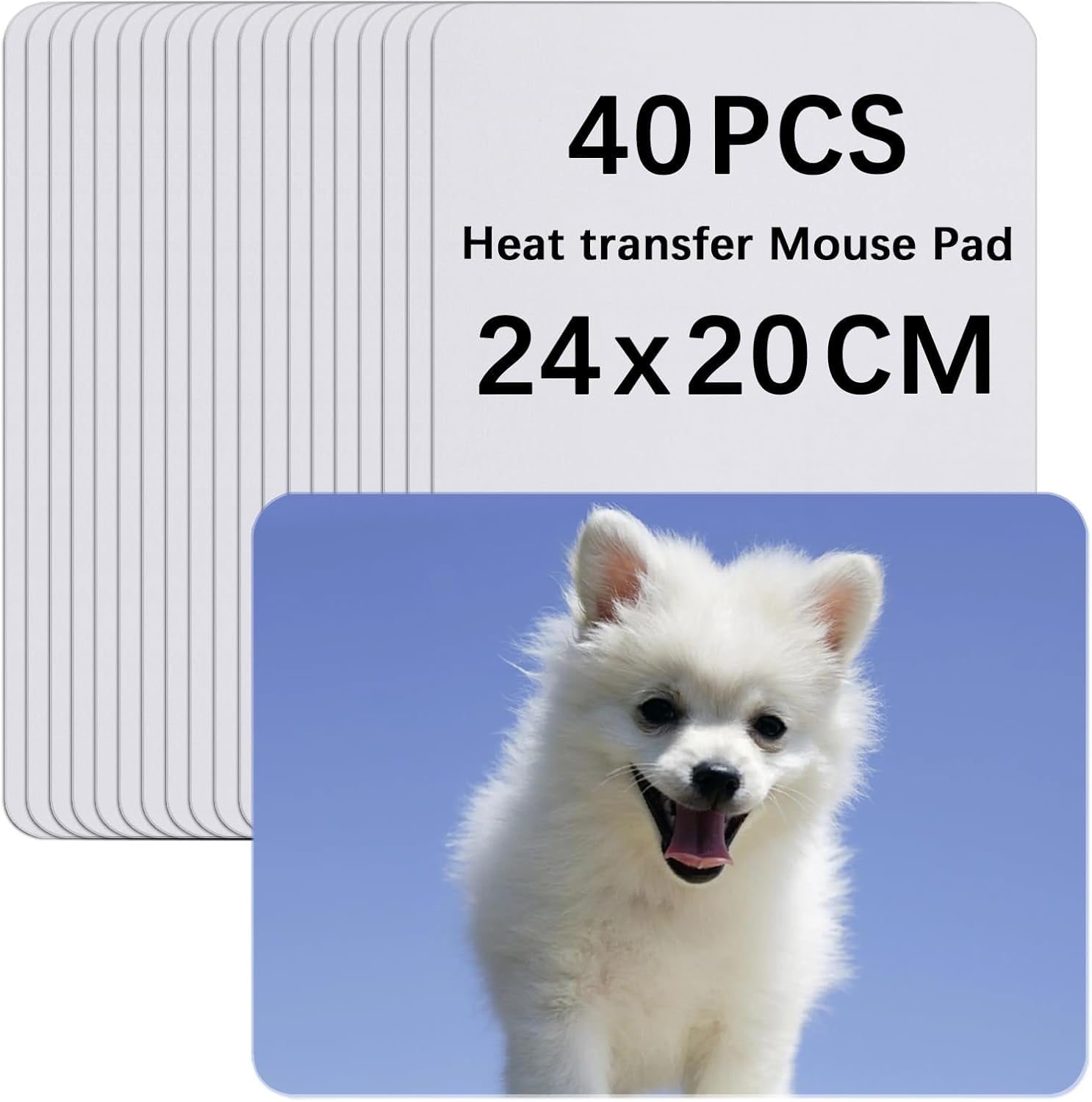 1 PCS White Mouse Pad for Transfer Heat Press Printing Bulk Crafts ...