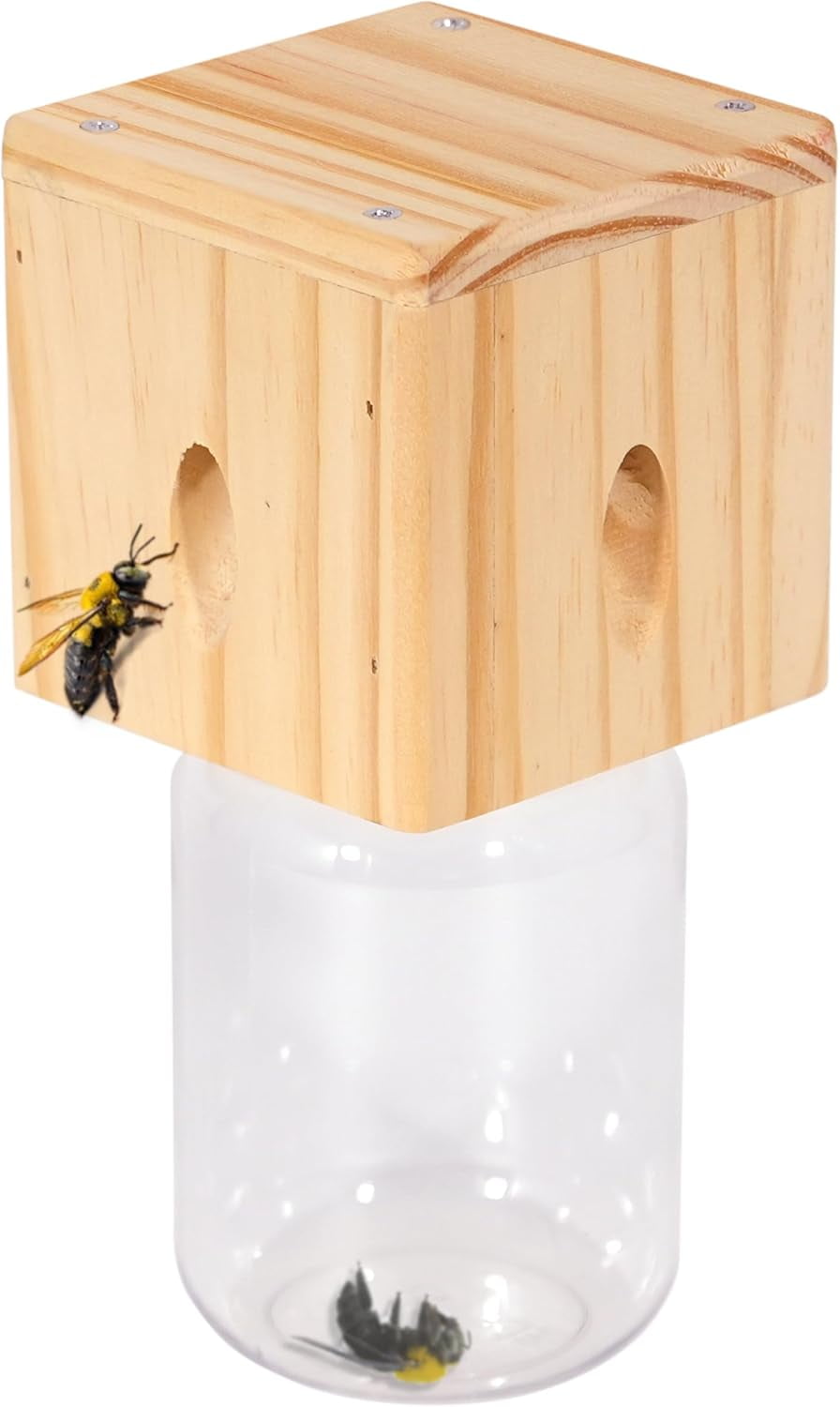 1 PCS Wood Carpenter Bee Trap for Outside - Best Bee Trap - Nature ...