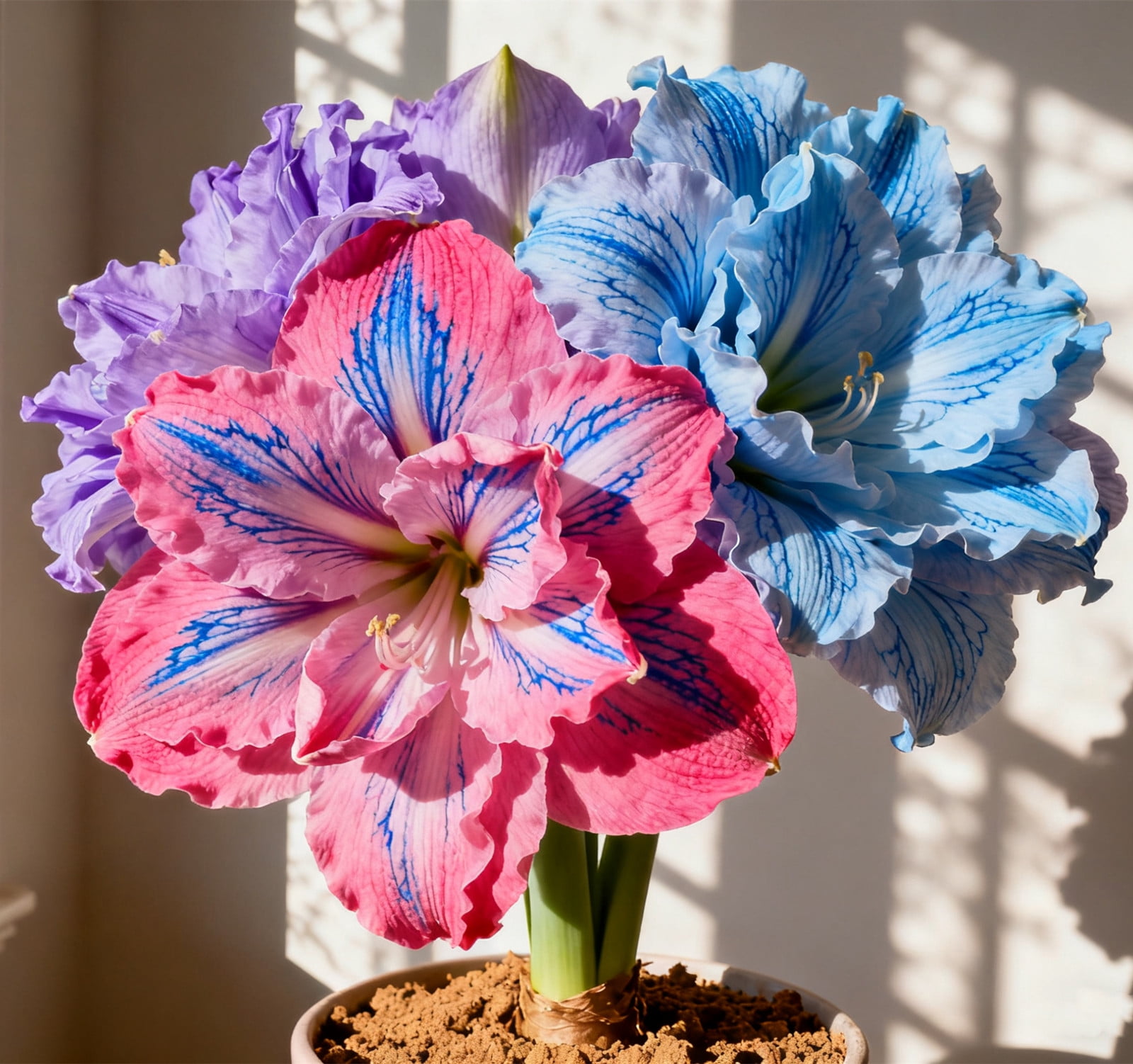 1 PCS -double- Amaryllis-Garden Stakes Planting-(Amaryllis for planting ...