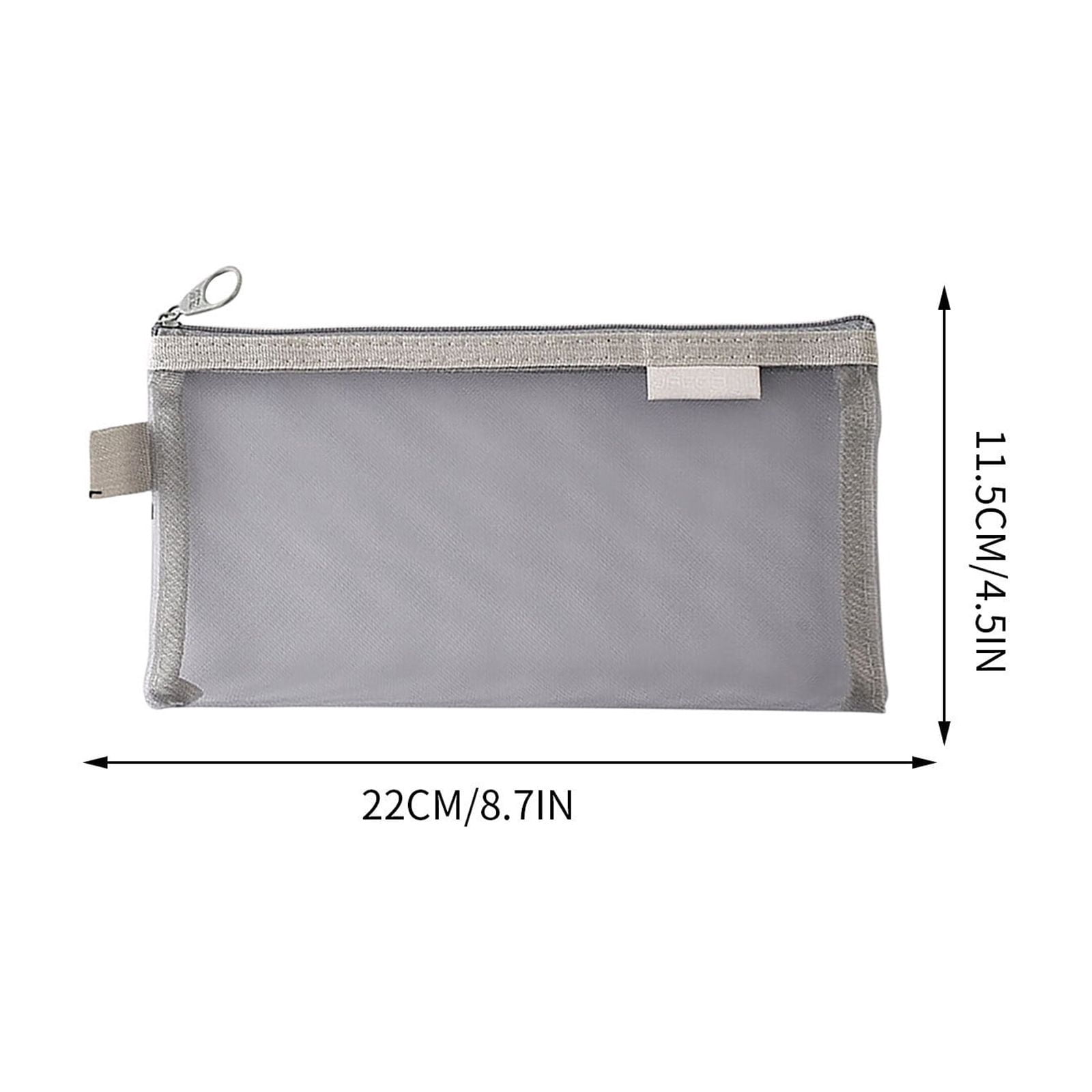PEONAVET Pencil Pouch with Zipper,Clear Mesh Pencil Bag Large Capacity ...