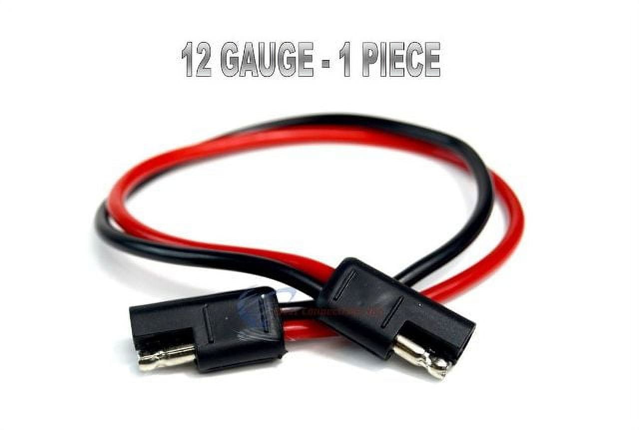 1 PIECE 12 GA 12" QUICK DISCONNECT POLARIZED INLINE POWER CABLE WIRE ...
