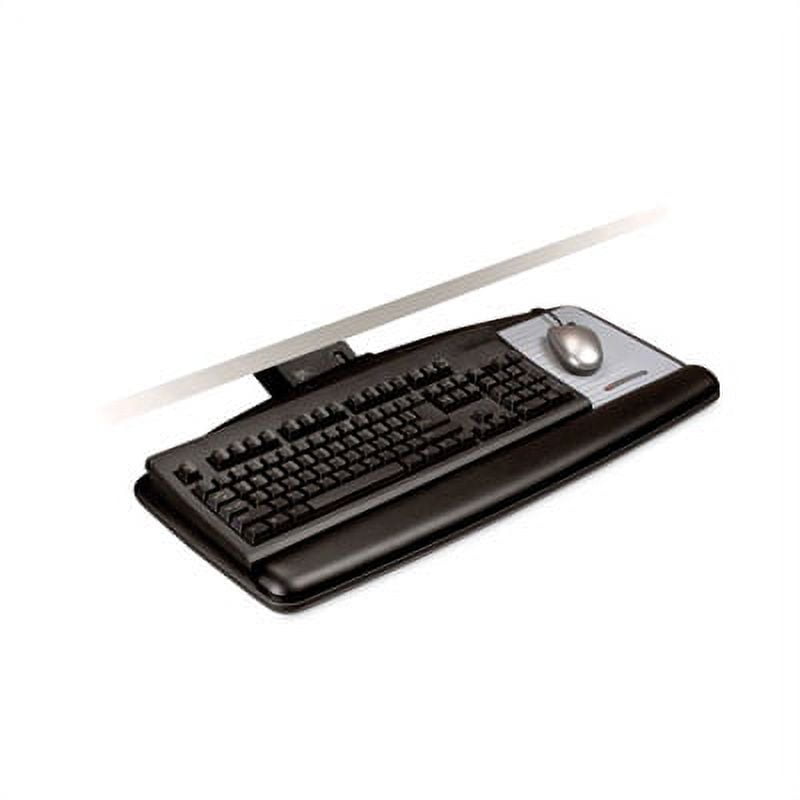 1 PK,3M Sit/Stand Easy Adjust Keyboard Tray, Standard Platform, 25.5w x ...
