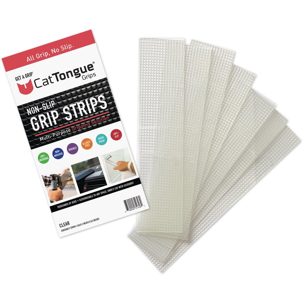 1 Pc Cattongue Grips Gription 2 In. W. X 8 In. L. Clear Non-Abrasive ...