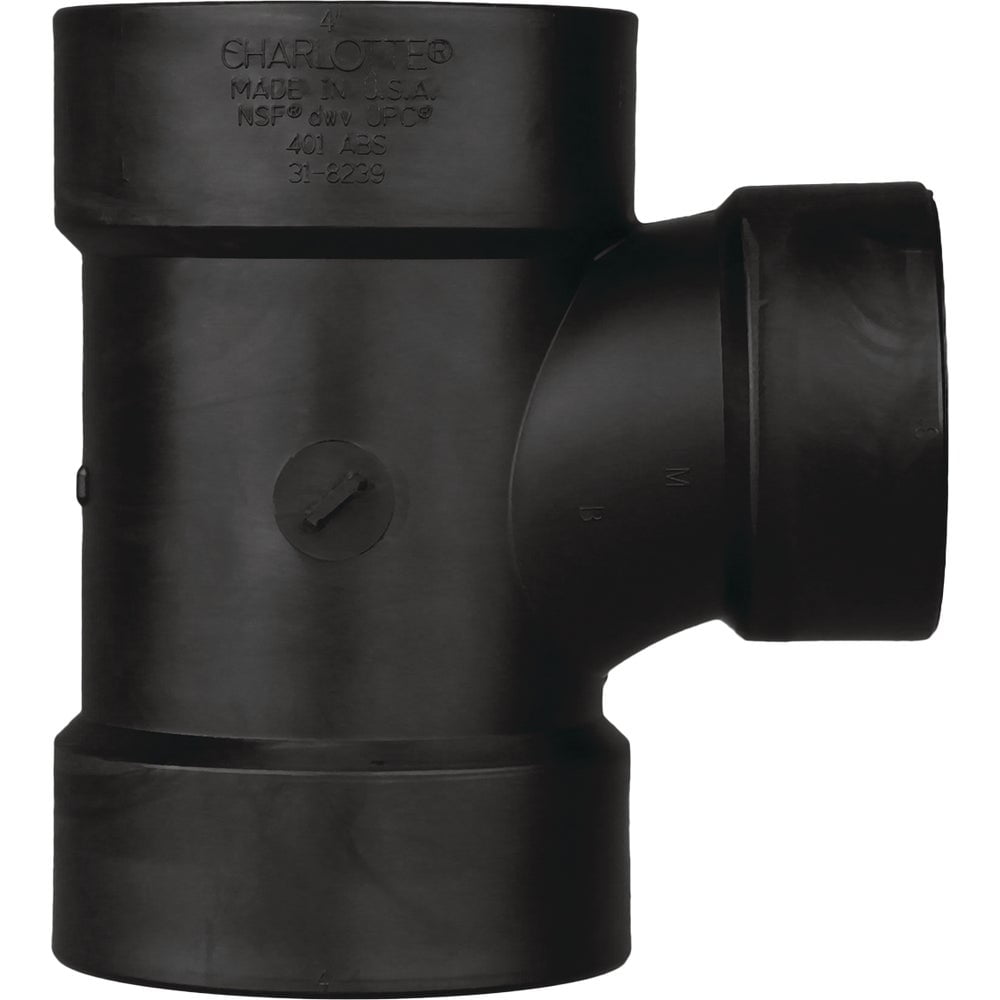 1 Pc Charlotte Pipe 2 X 1-1/2 X 2 In. Hub X Hub X Hub Reducing Sanitary Abs Waste & Vent Tee ...