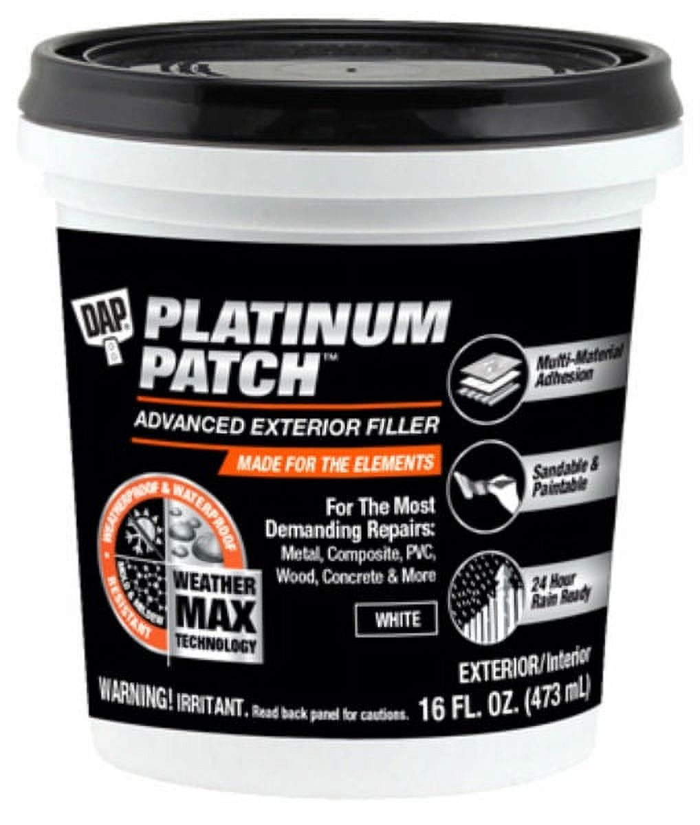 1 PK, Dap Platinum Patch 16 Oz. Advanced Interior/Exterior Spackling ...