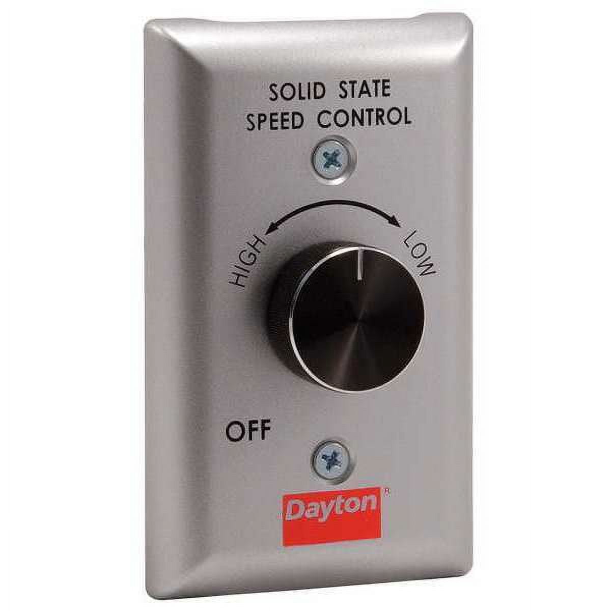 1 PK Dayton Speed Control, 115V, 6 Amps, Plate Color Silver - Walmart ...