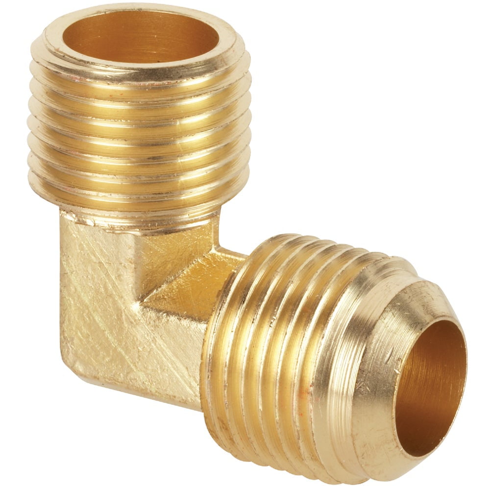 1 Pc Do It 5/8 In. X 1/2 In. Mip 90 Deg. Flare Brass Elbow (1/4 Bend) - Walmart.com
