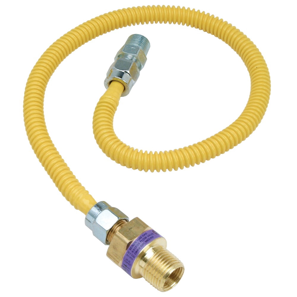 1 Pc Dormont 3/8 In. Od X 24 In. Coated Stainless Steel Gas Connector ...