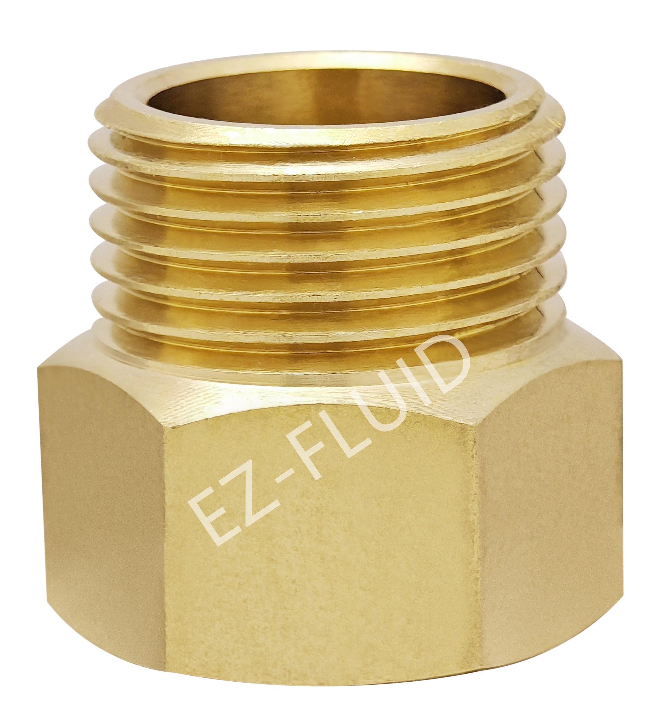 (1-PK) EZ-FLuid 3/4" MHT X 3/4" FIP Male Garden Hose Adapter Connector ...