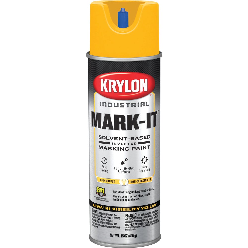 1 Pc Krylon Mark-It 730508 Industrial Sb Apwa Hi Visibility Yellow ...
