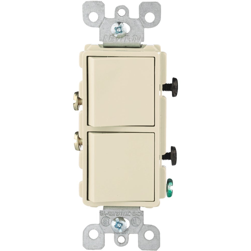 1 Pc Leviton Single Pole Ivory 15A Duplex Switch - Walmart.com