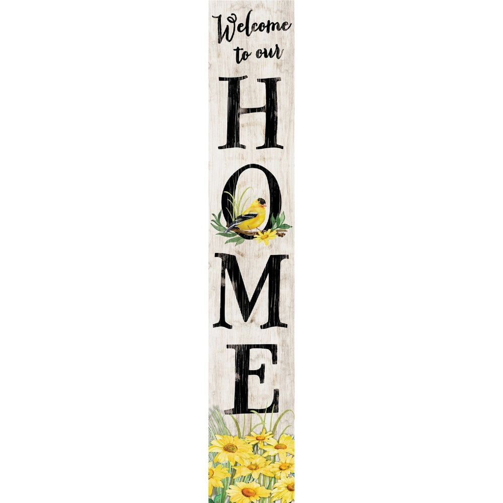 1 PK, My Word! Welcome To Our Home with Finch 8 In. x 46.5 In. Porch ...