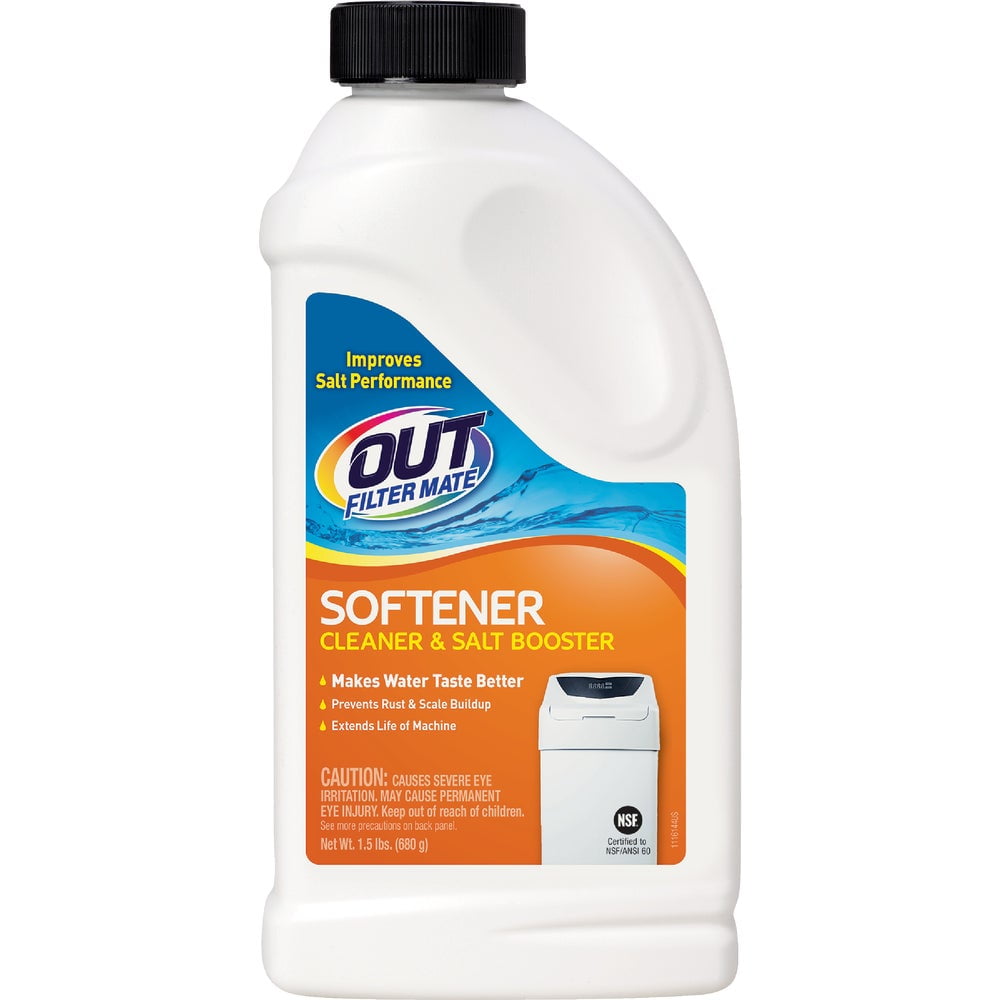 1 PK, OUT Filter-Mate 1-1/2 Lb. Powder Water Softener Cleaner and Salt ...