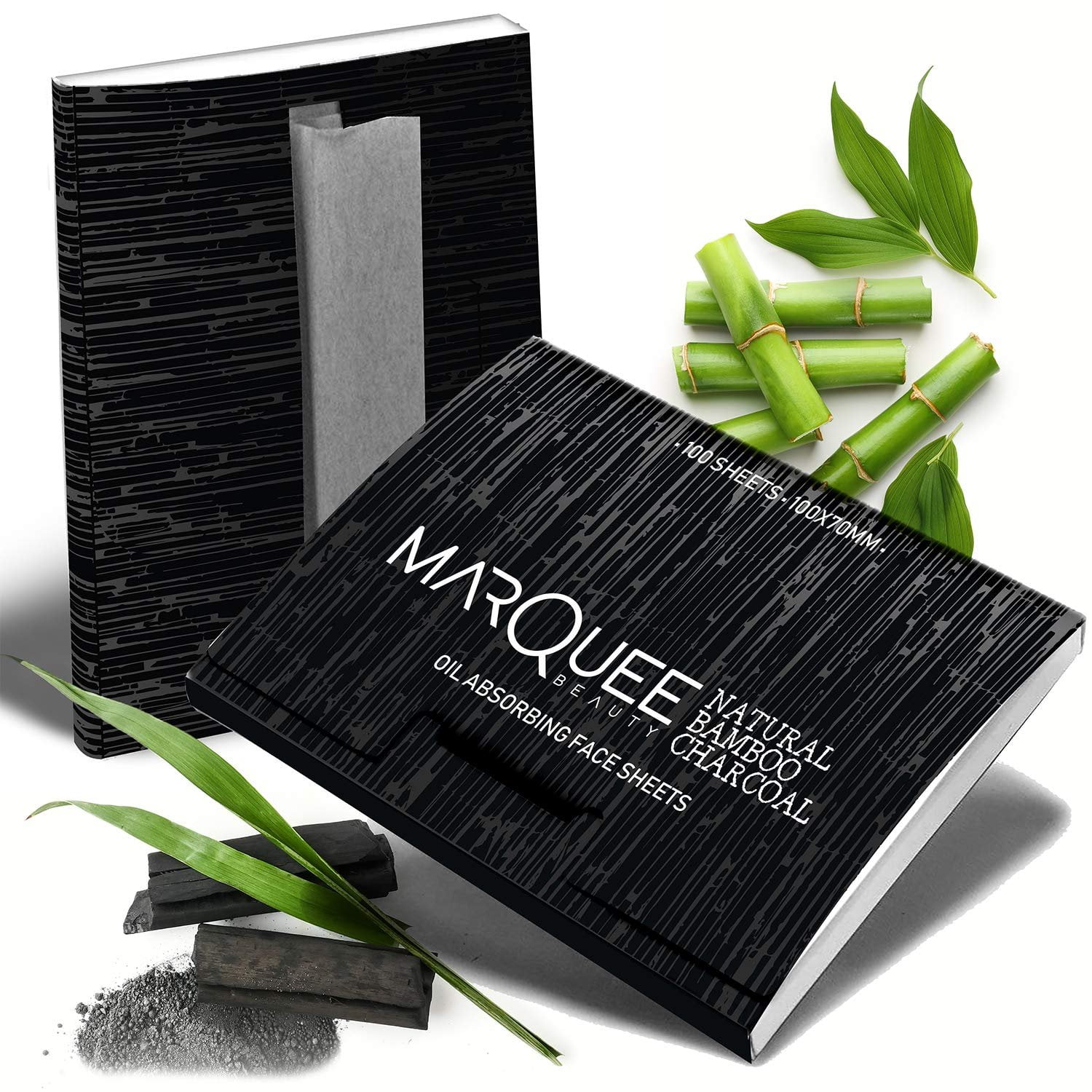 1 PK Oil Blotting Sheets- Natural Bamboo Charcoal Oil Absorbing Tissues ...