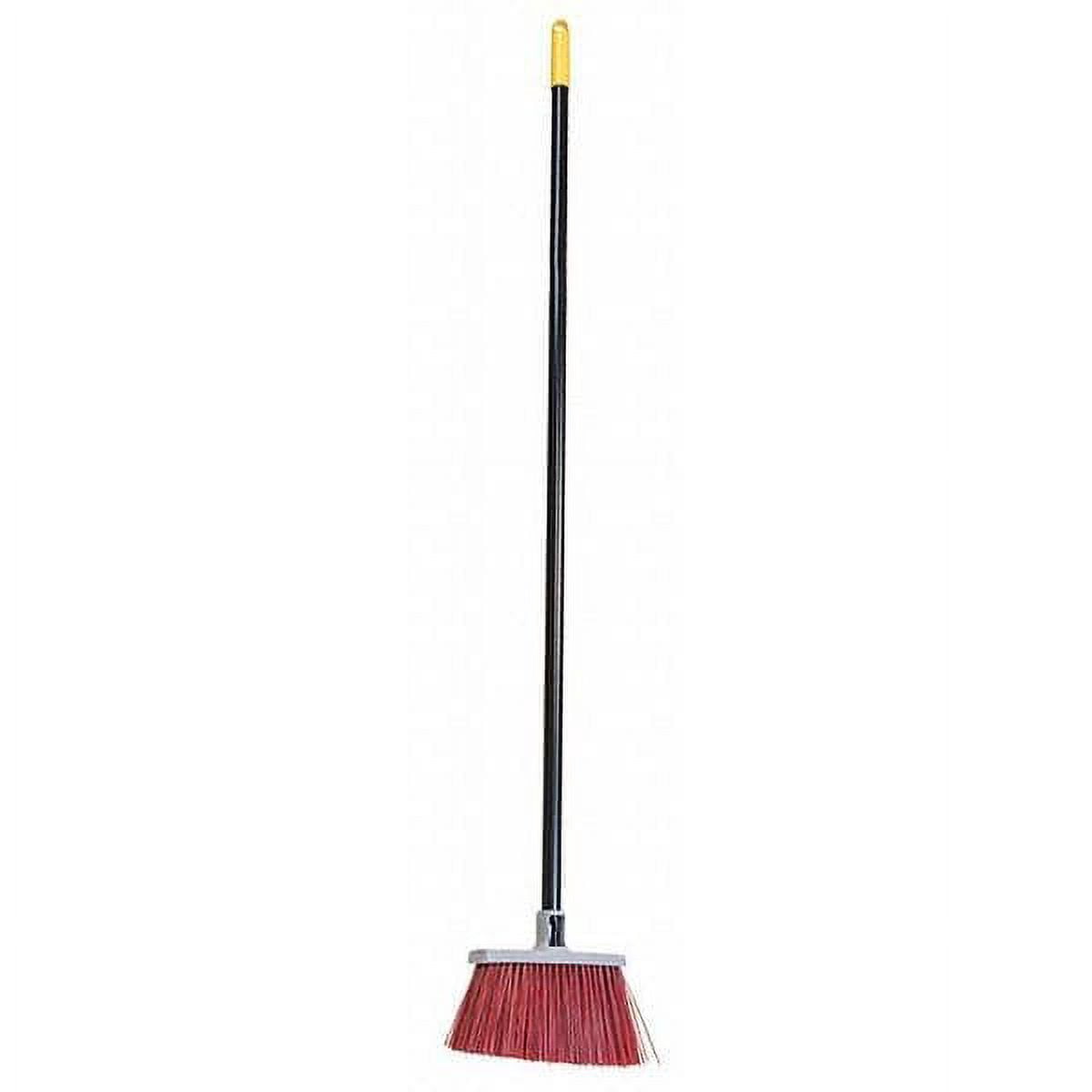 1 PK Quickie 11 1/2 in Sweep Face Broom, Stiff, Synthetic, Red, 48.5 in ...