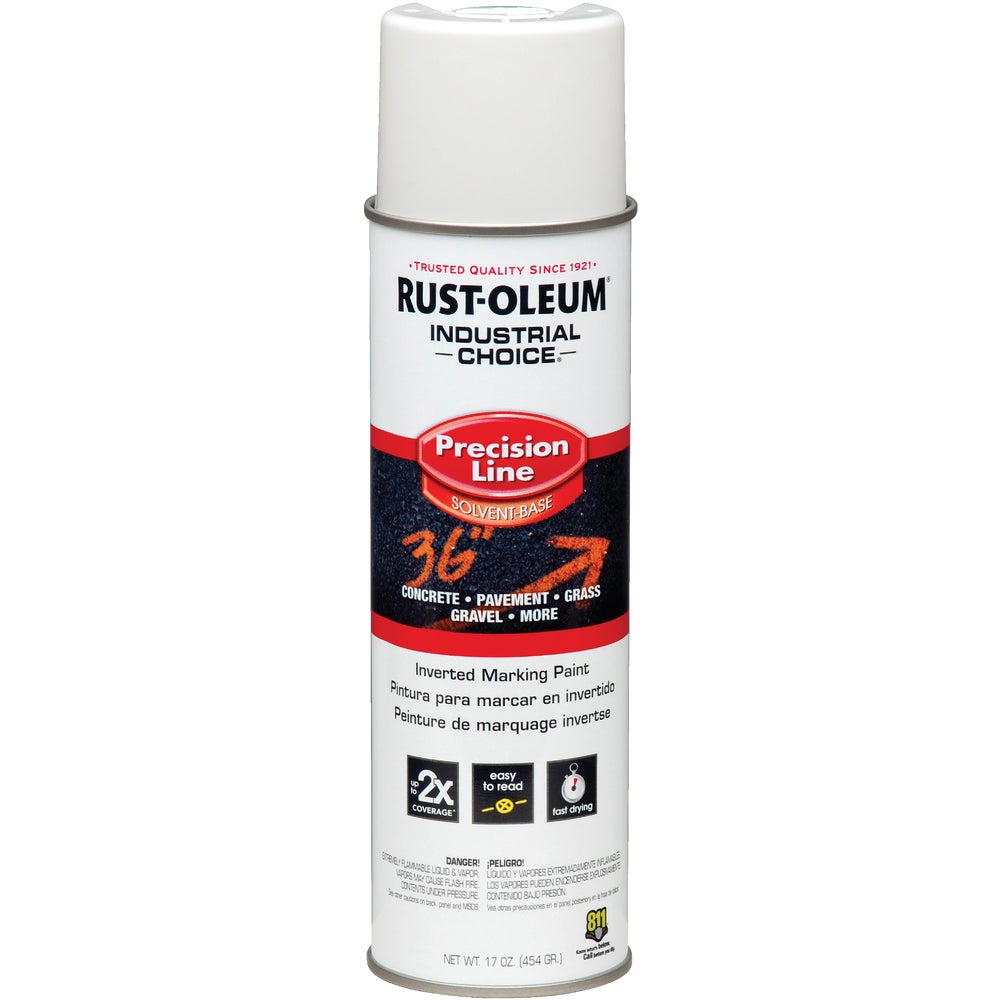 1 Pc Rust-Oleum Industrial Choice White 17 Oz. Inverted Marking Spray ...