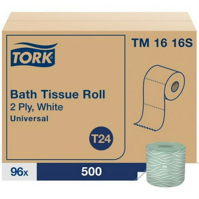 1 PK,Tork Toilet Paper Roll White T24 (TM1616S) - Walmart.com