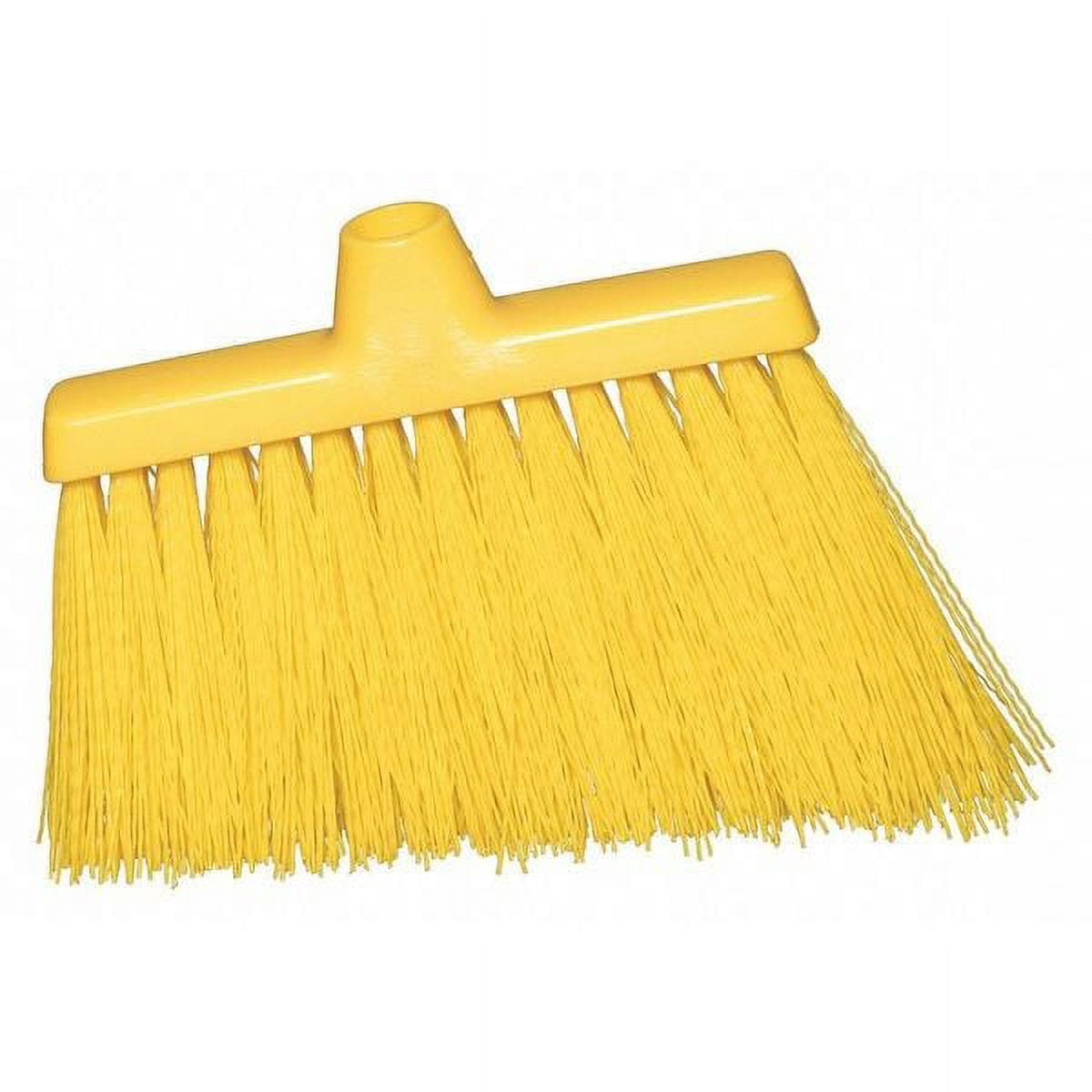 Tough Guy 9 1/8 in Sweep Face Broom Head, Stiff, Synthetic, Yellow ...