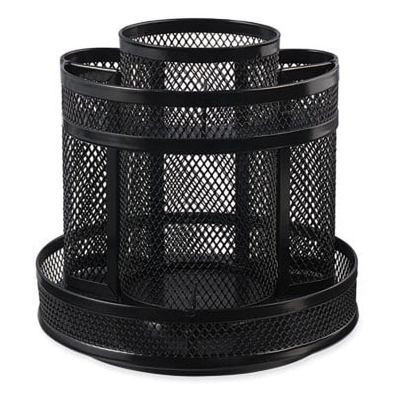 1 PK,Universal Metal Mesh Rotating Desktop Organizer, 8 Compartments ...