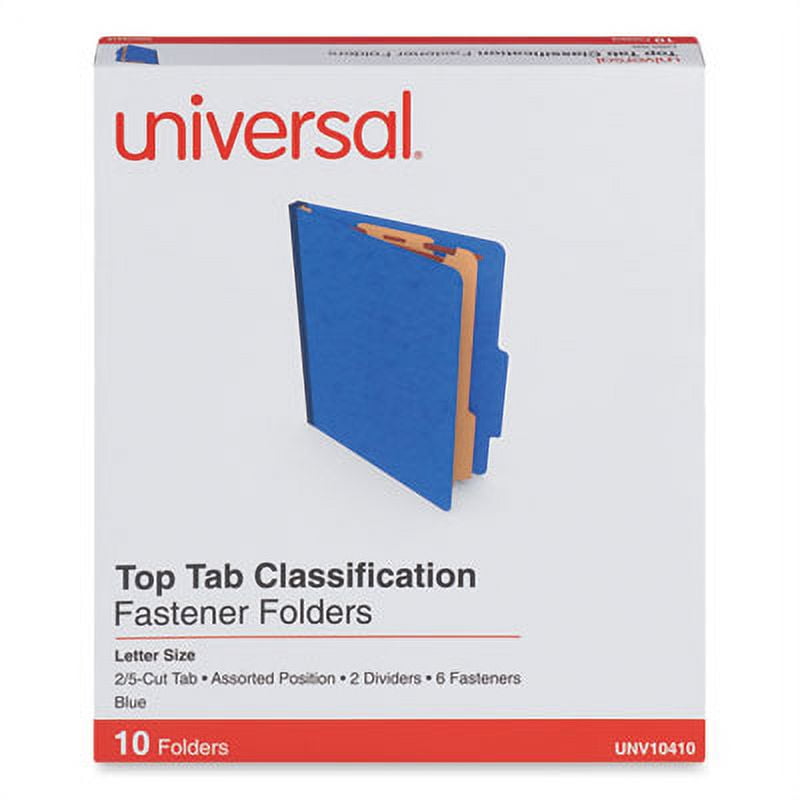 1 PK,Universal Six-Section Pressboard Classification Folders, 2.5 ...