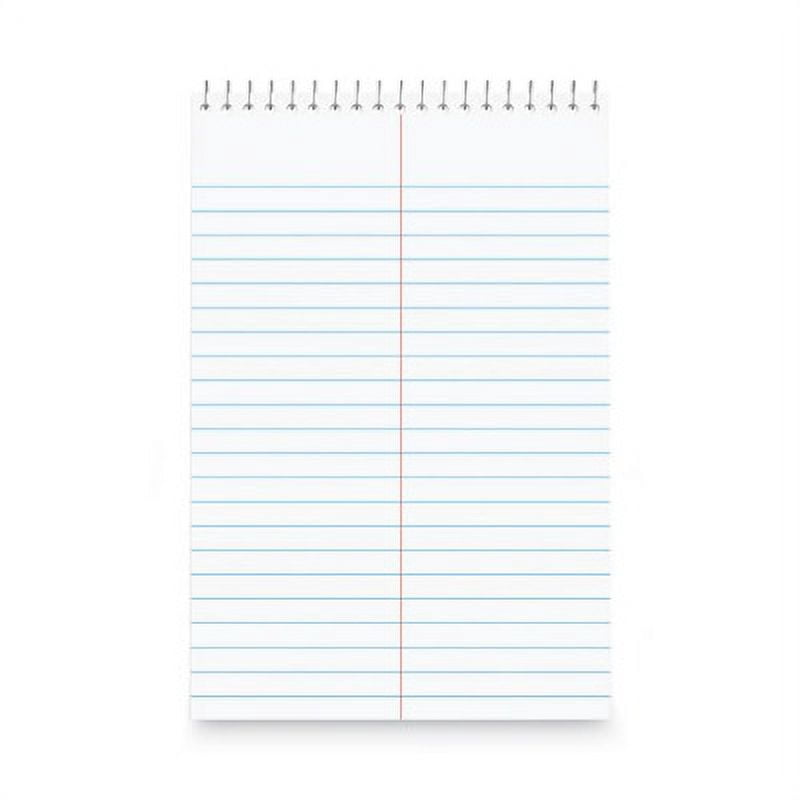 1 PK,Universal Steno Pads, Gregg Rule, Red Cover, 80 White 6 x 9 Sheets ...