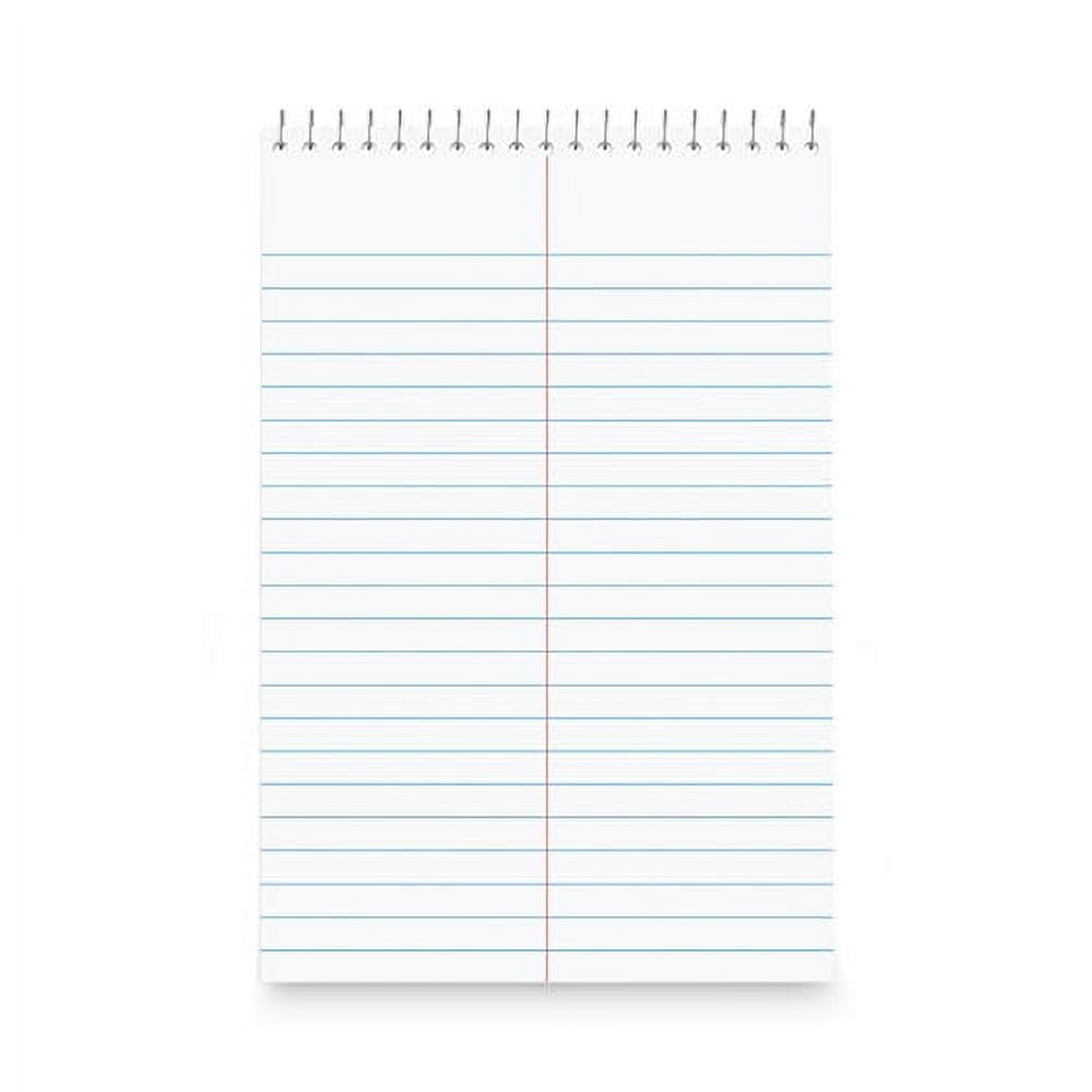 1 PK,Universal Steno Pads, Gregg Rule, Red Cover, 80 White 6 x 9 Sheets ...