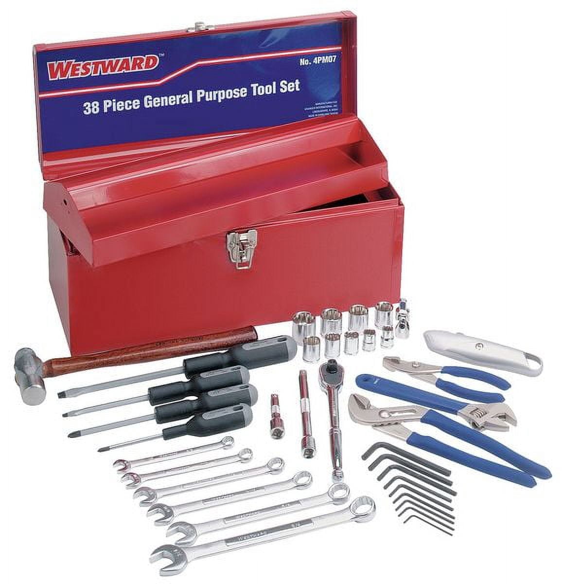 1 PK Westward Master Tool Set, SAE, 37 pcs - Walmart.com