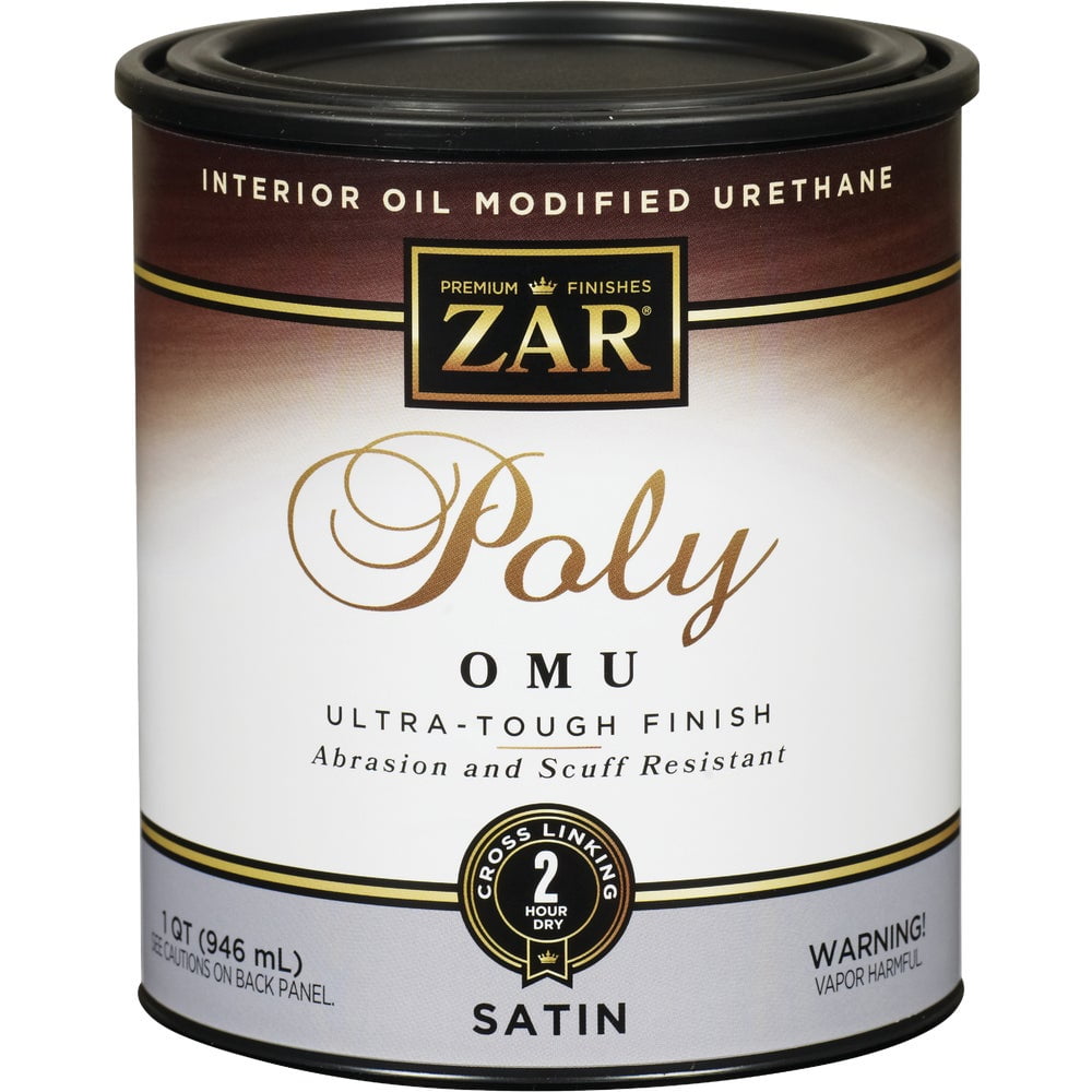 1 Pc Zar Satin Ultra Max Interior Polyurethane, 1 Qt. - Walmart.com
