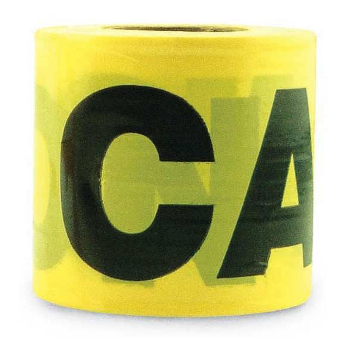 1 PK ZoroSelect Barricade Tape, Caution, 3 in Wide, 300 ft Long, 2 mil ...
