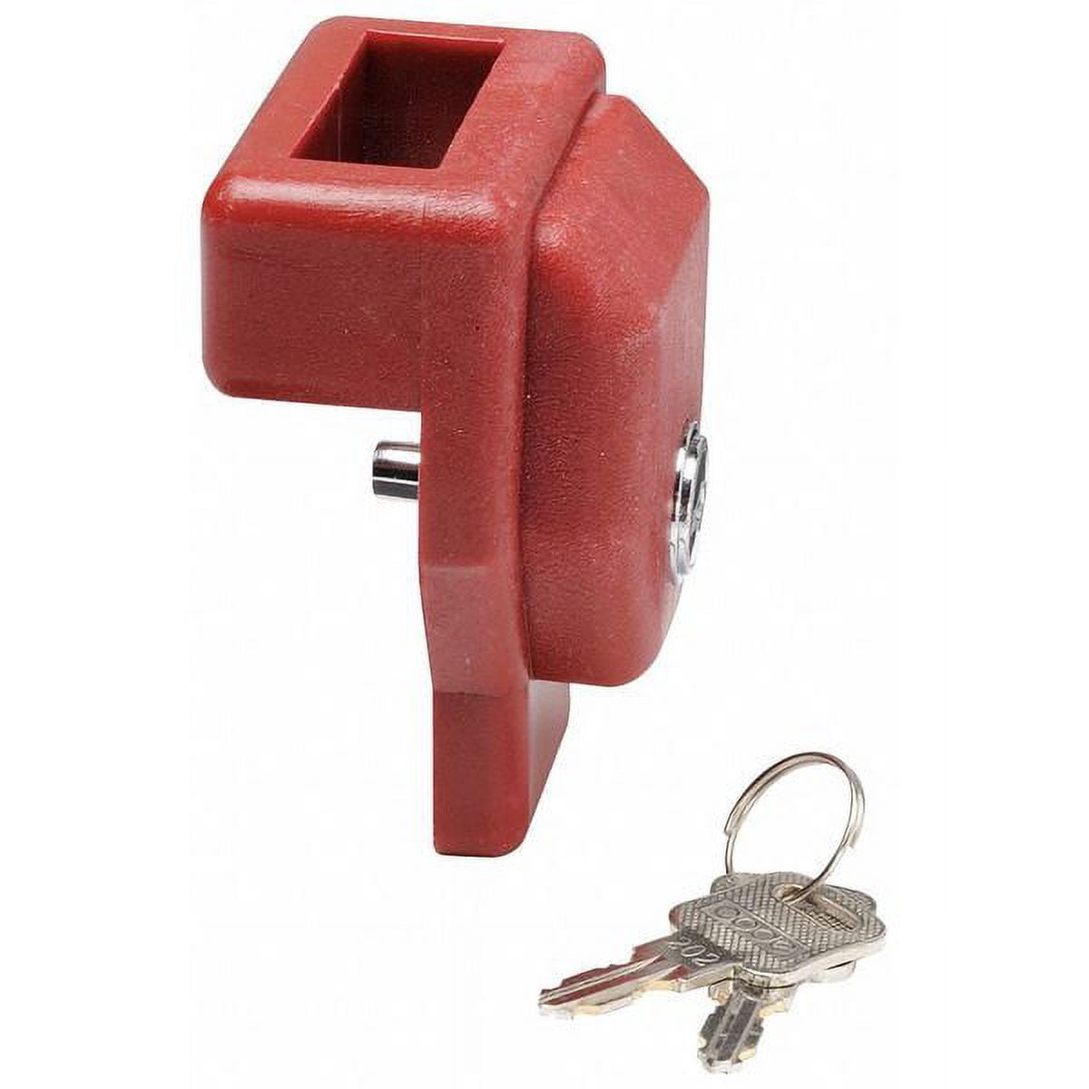 1 PK ZoroSelect Gladhand Lock, Keyed Alike, 2 Keys, Plastic, Red ...
