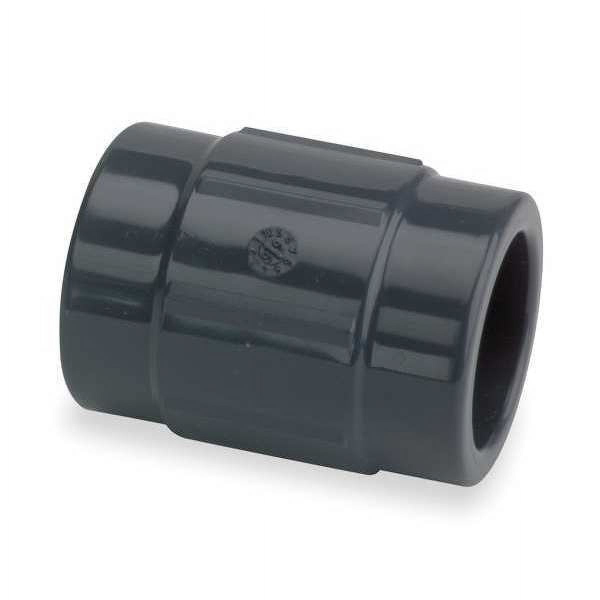 1 PK ZoroSelect PVC Coupling, 2 in x 2 in Fitting Pipe Size, Female ...