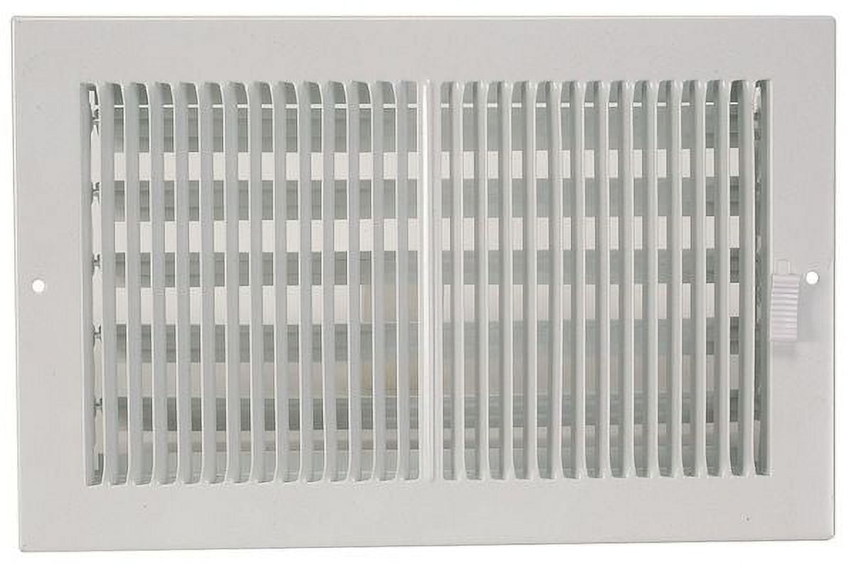 1 PK ZoroSelect Sidewall/Ceiling Register, 7.25 X 11.25, White, Steel ...