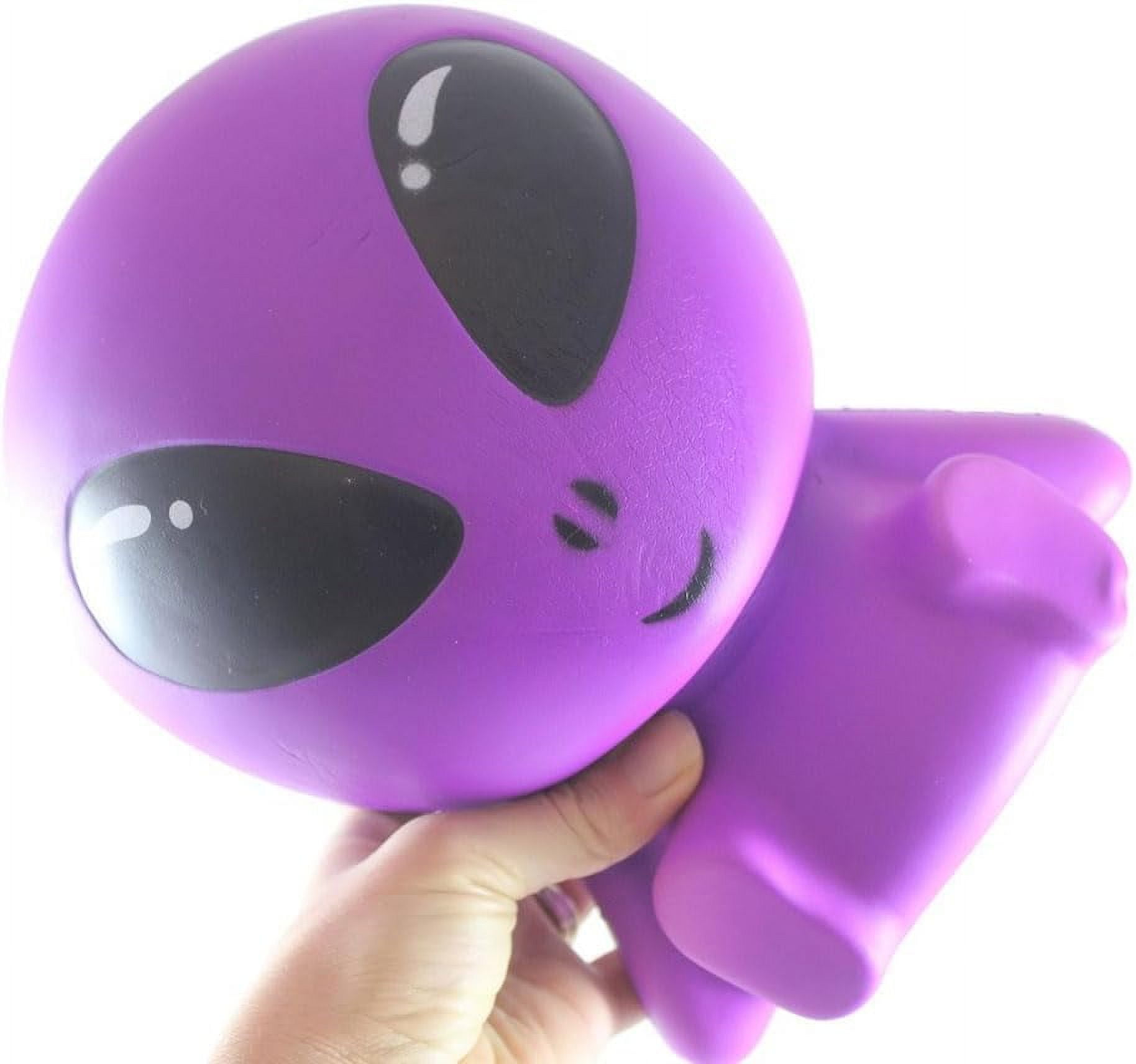1 PURPLE Jumbo 9" Alien Squishy Slow Rise Foam - Sensory, Stress ...