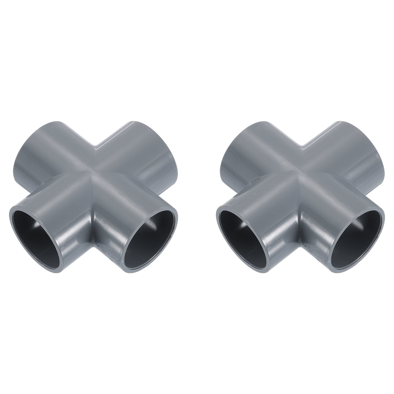 1" PVC Fittings, 2 Pcs 4 Way Elbow Connector Elbow PVC Corner Fitting, Grey - Walmart.com