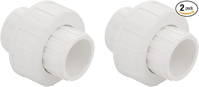 1" PVC Union Coupling Pipe Fitting (Socket x Socket) PVC Adapter ...