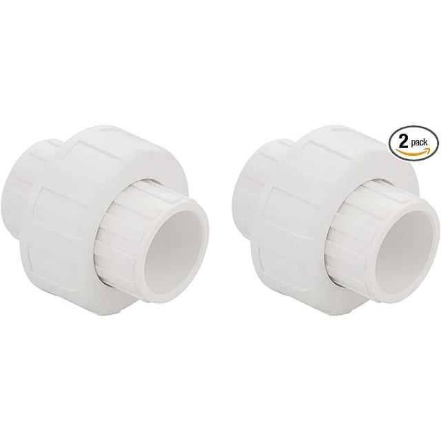 1" PVC Union Coupling Pipe Fitting (Socket x Socket) PVC Adapter ...