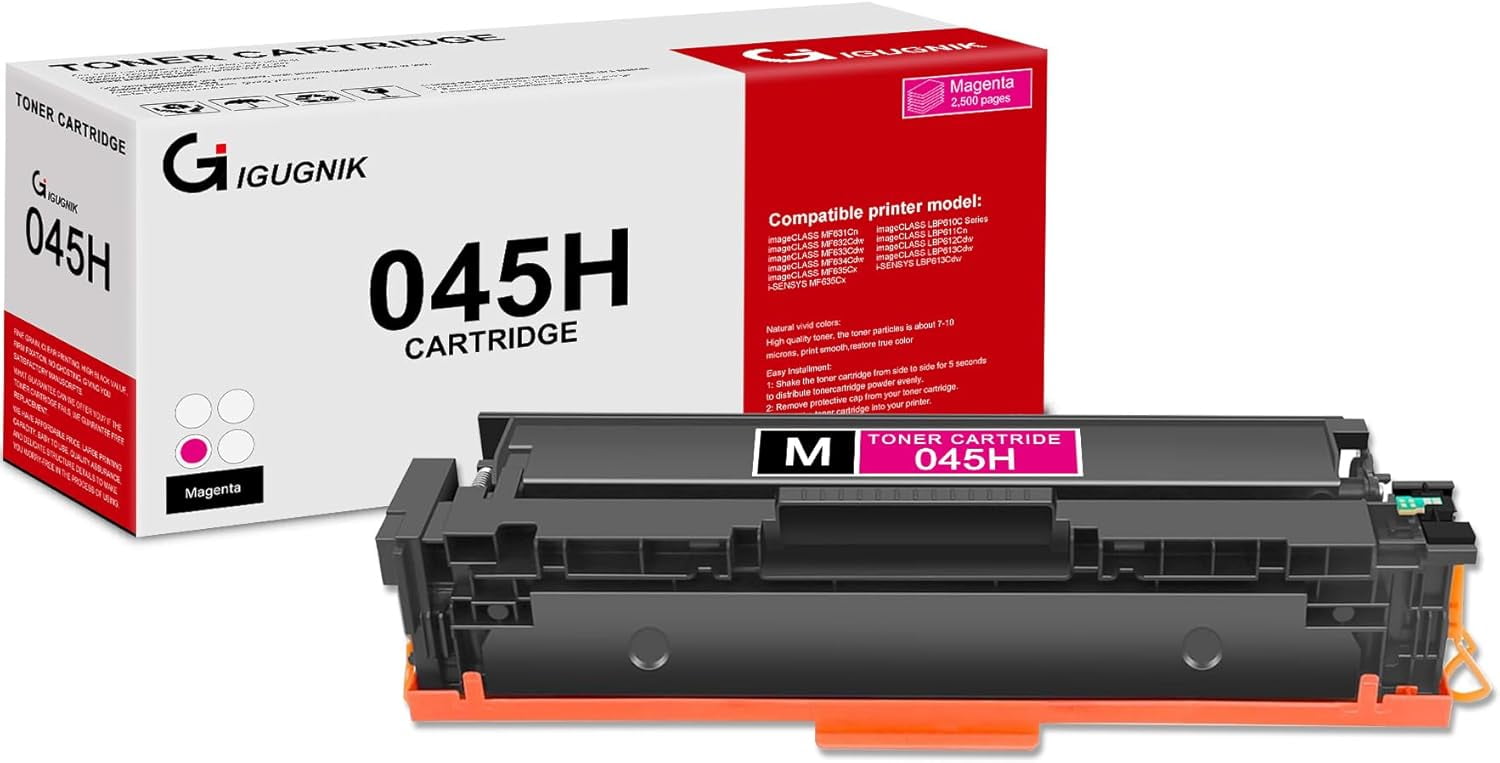1 Pack of 045H 1244C001 Magenta Toner Cartridge High Yield 2,500 Pages ...
