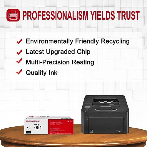 1 Pack 051 2168C001 Black Toner Cartridge: Compatible CRG 051 2168C001 ...