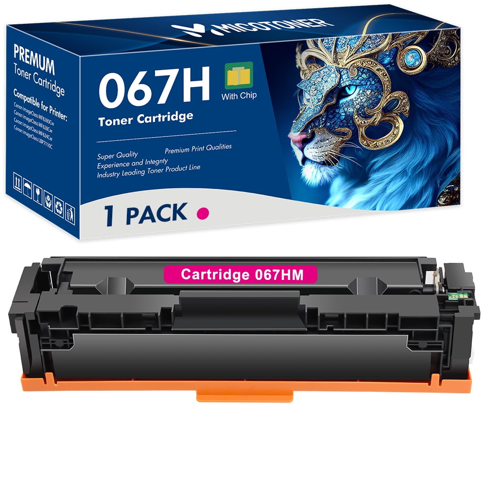 1-Pack 067H Magenta Toner Cartridge Compatible for Canon 067H 067 ...
