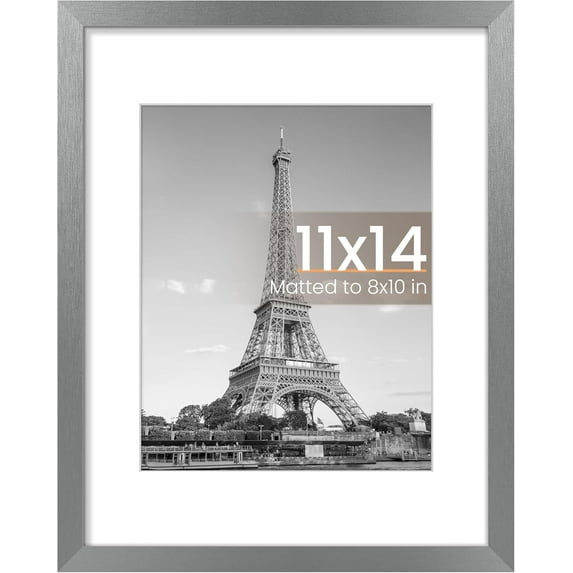 1 Pack - 11x14 Picture Frame, can display 8x10 size picture (with mat ...
